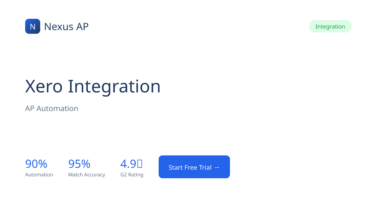 Xero AP Automation | Nexus AP Integration | Nexus AP