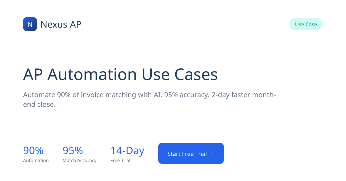 AP Automation Use Cases | How Companies Use Nexus AP | Nexus AP
